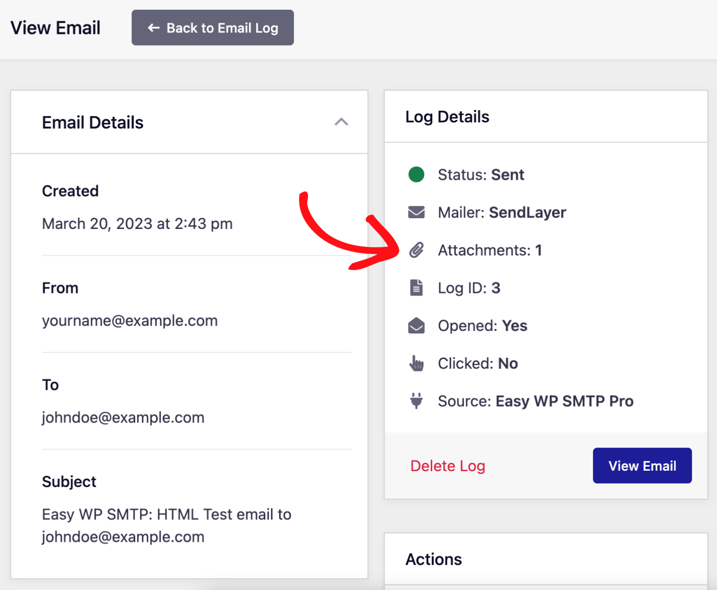Setting Up Email Logs