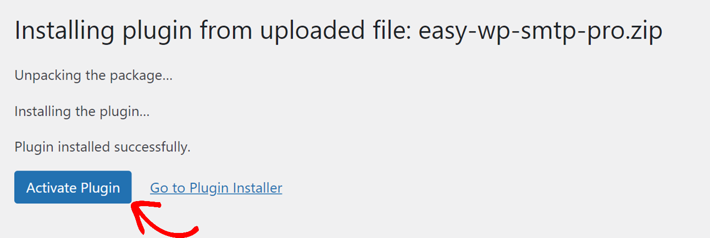 Installing the Pro Plugin - Easy WP SMTP