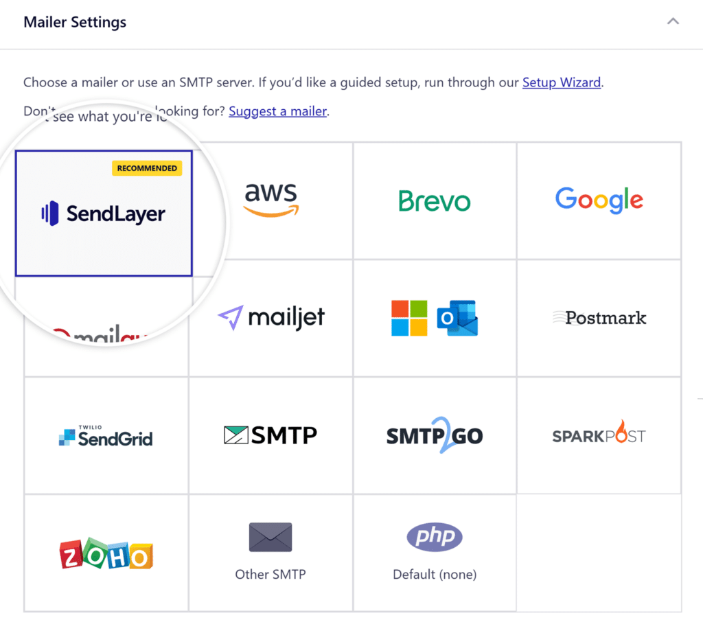 Setting Up the SendLayer Mailer - Easy WP SMTP