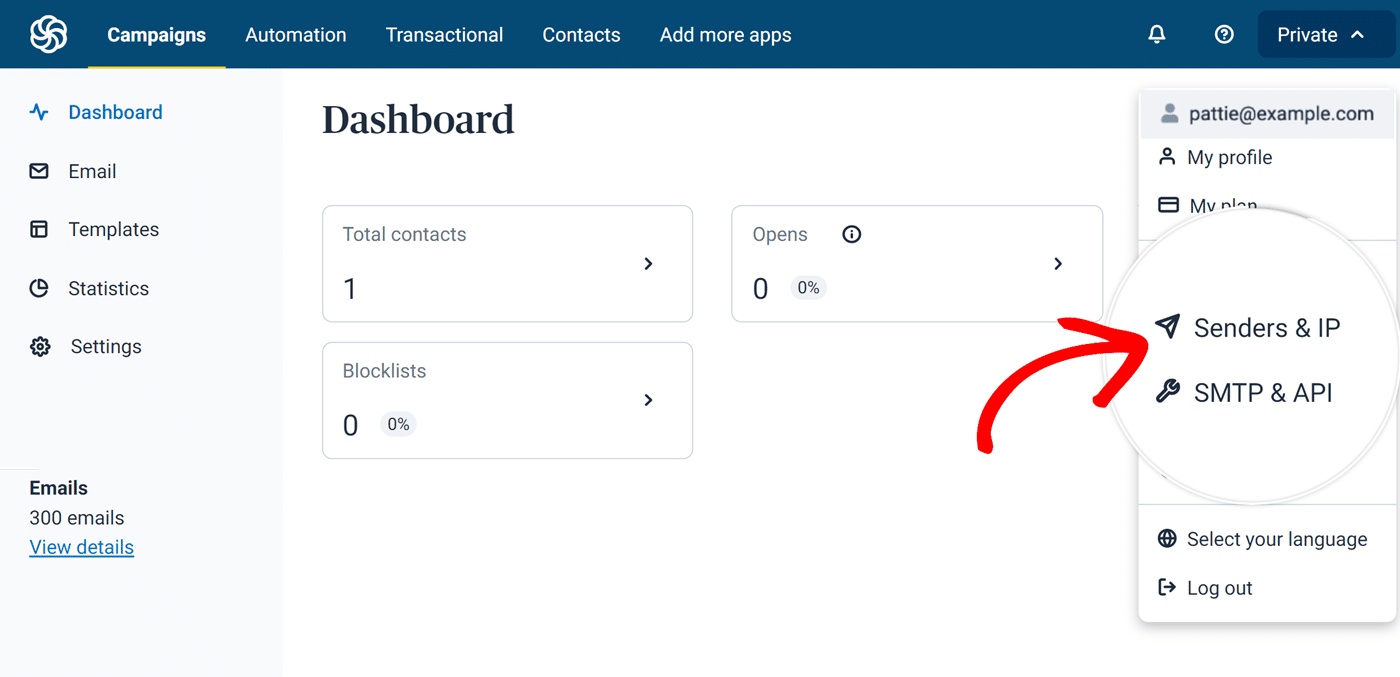 Setting Up the Sendinblue Mailer - Easy WP SMTP