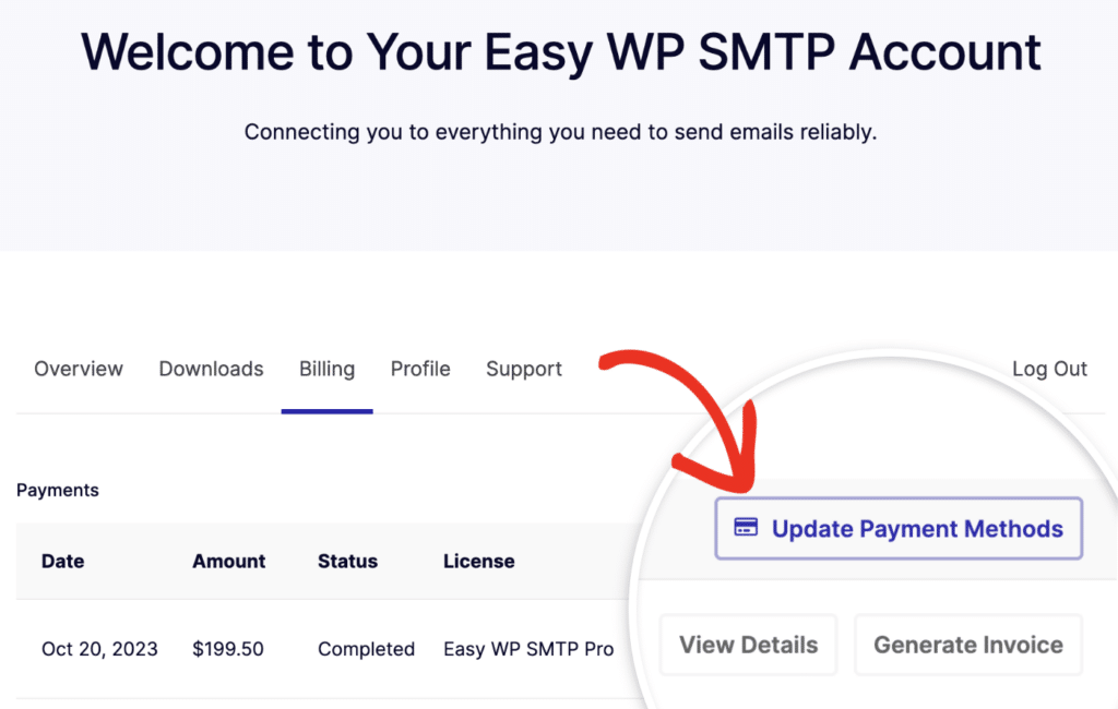 Updating Your Billing Details