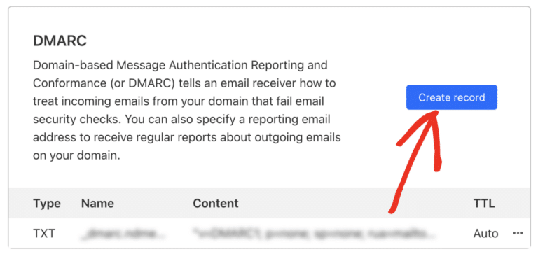 Adding a DMARC Record