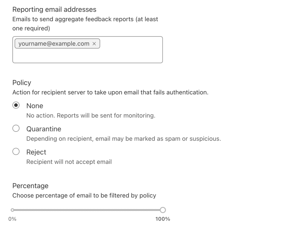 Adding a DMARC Record