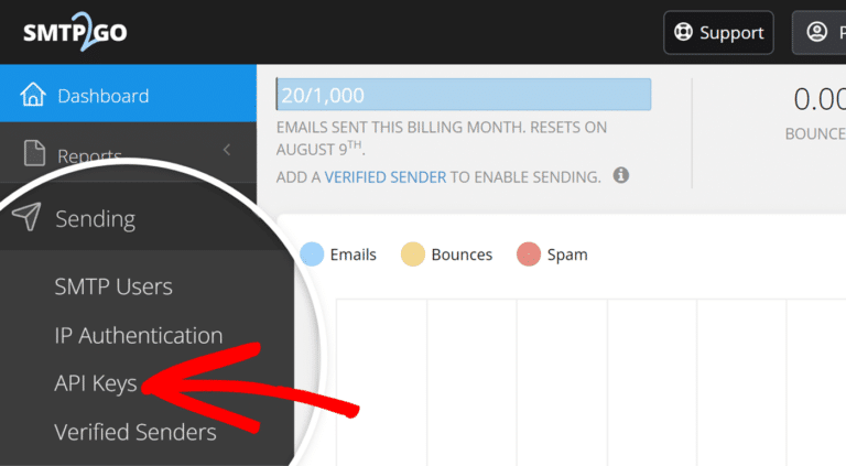 Setting Up the SMTP2GO Mailer