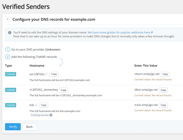 Setting Up the SMTP2GO Mailer